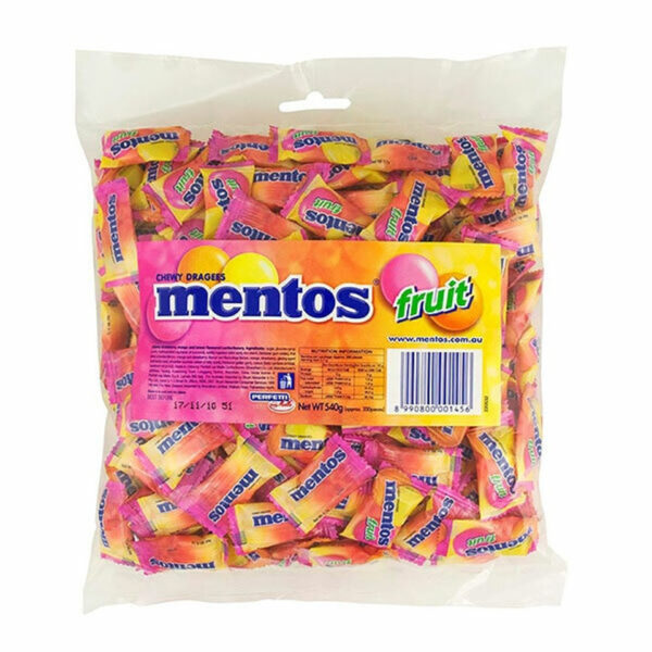 Mentos Fruit Individual Wrapped (200pk) – Oceania Food Service
